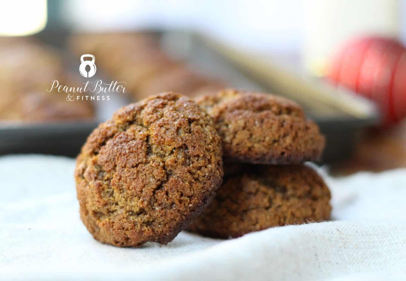 Paleo Friendly Soft Gingerbread Protein Cookies - Peanut Butter and Fitness