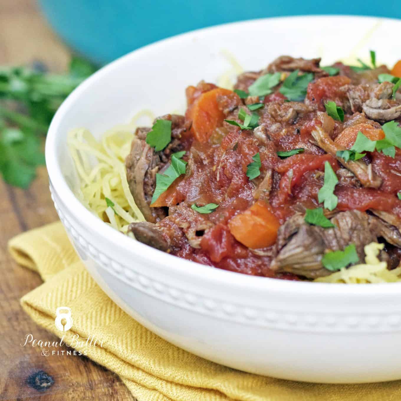 Short Rib Ragu with Spaghetti Squash - Peanut Butter and Fitness