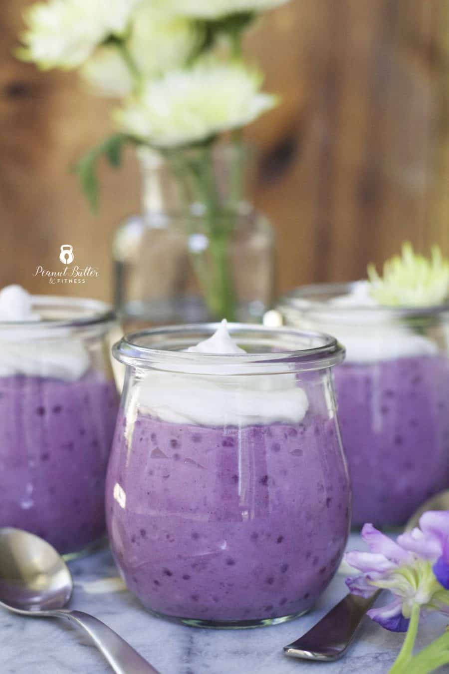 Paleo Purple Sweet Potato Tapioca Pudding - Peanut Butter and Fitness
