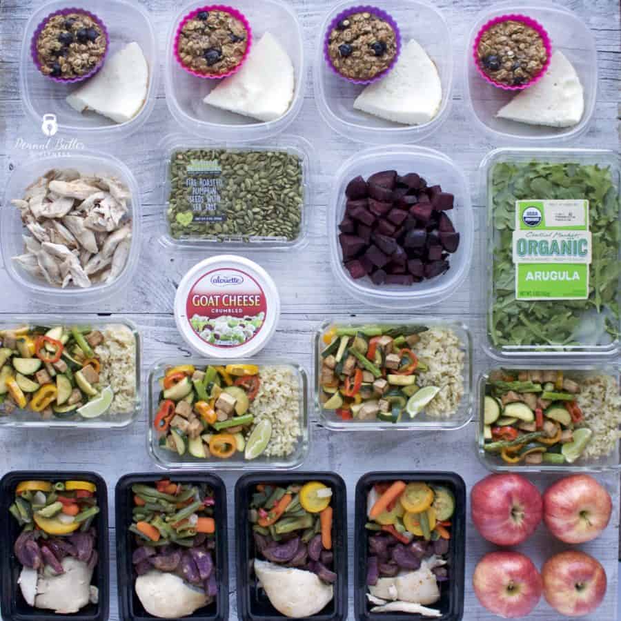 Meal Prep - Week of January 15th, 2018 - Peanut Butter and Fitness