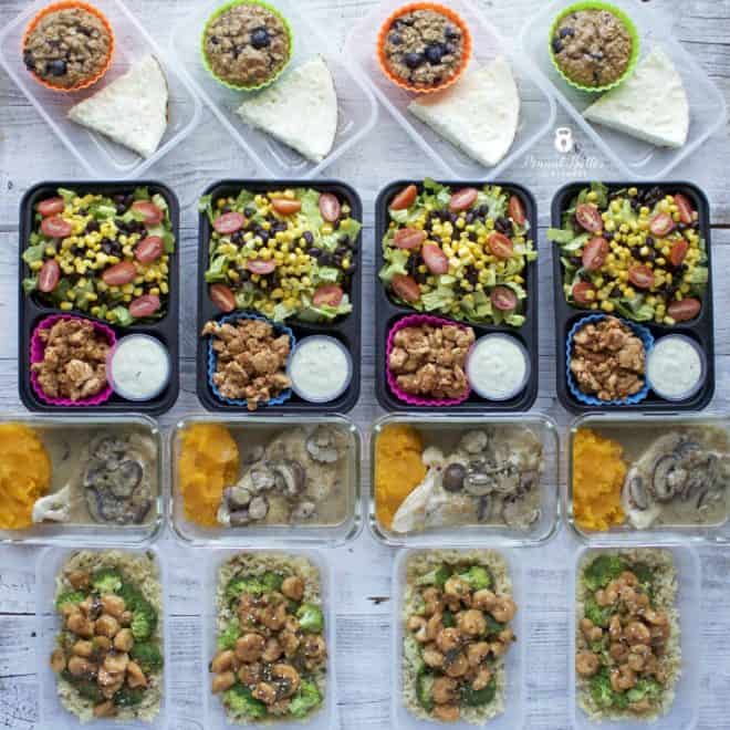 Meal Prep - Week of January 8th, 2018 - Peanut Butter and Fitness