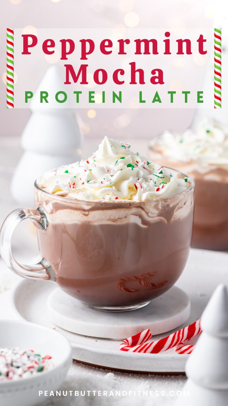 Peppermint Mocha Protein Latte - Peanut Butter and Fitness
