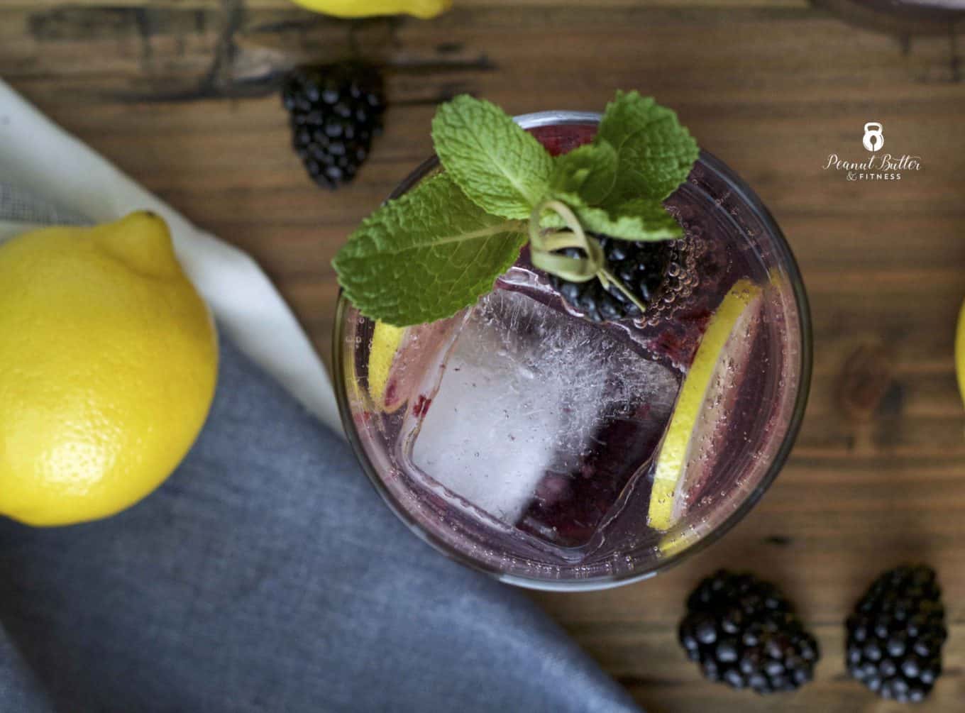 Blackberry Gin Smash - Peanut Butter and Fitness