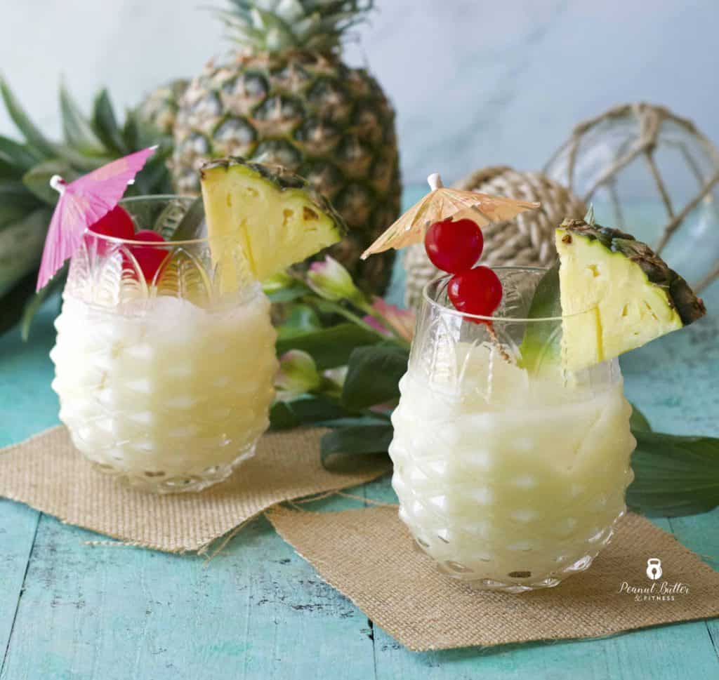 Pineapple Coconut Rum Cooler - Peanut Butter and Fitness