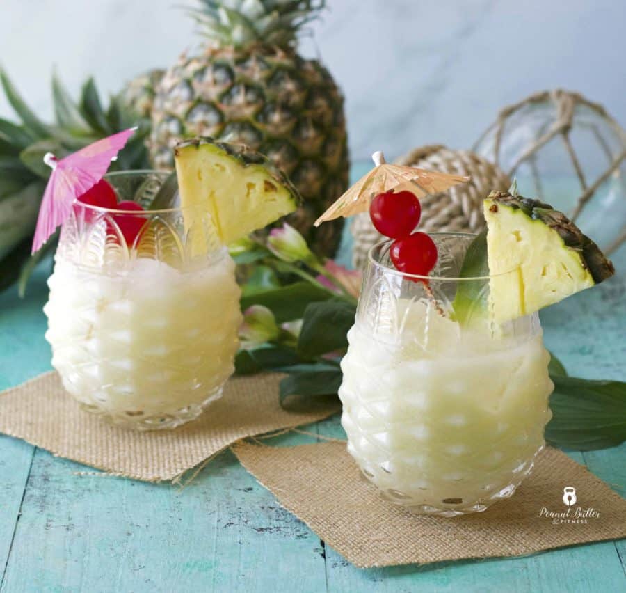 Pineapple Coconut Rum Cooler - Peanut Butter and Fitness