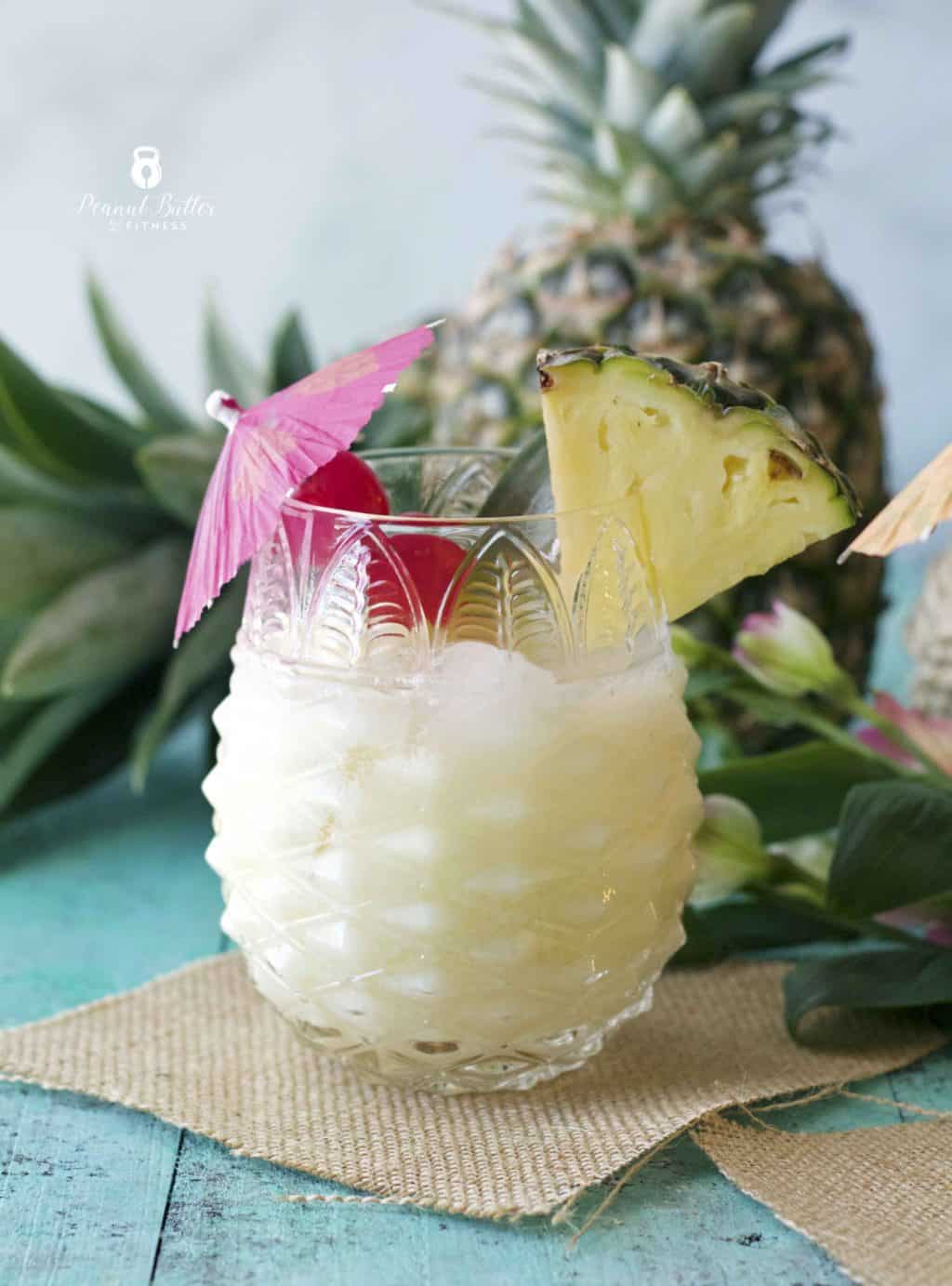 Pineapple Coconut Rum Cooler - Peanut Butter and Fitness