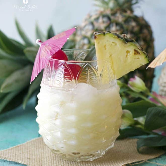 Strawberry Coconut Rum Cooler - Peanut Butter and Fitness