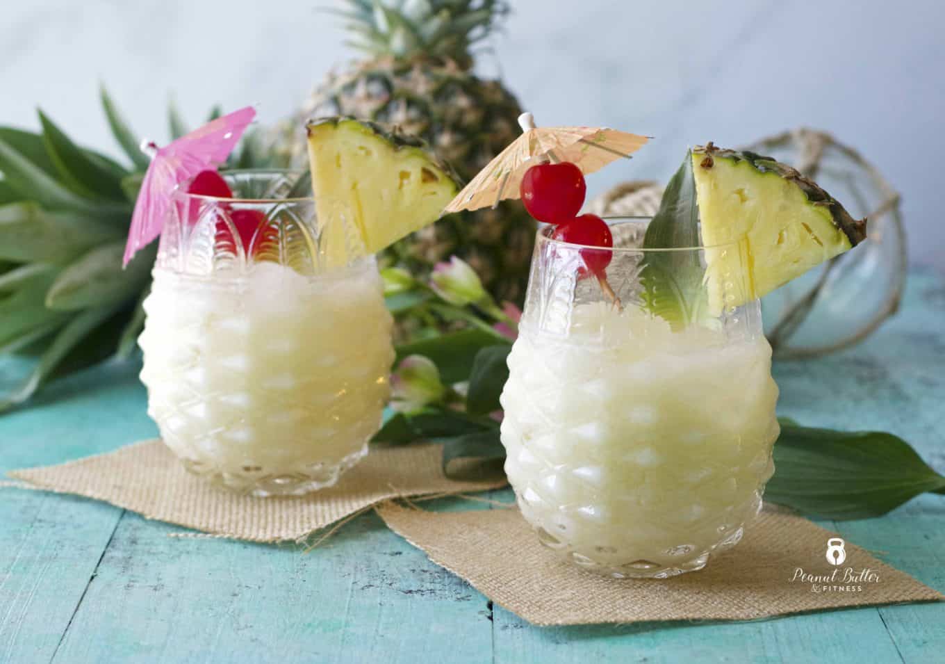 Pineapple Coconut Rum Cooler - Peanut Butter and Fitness