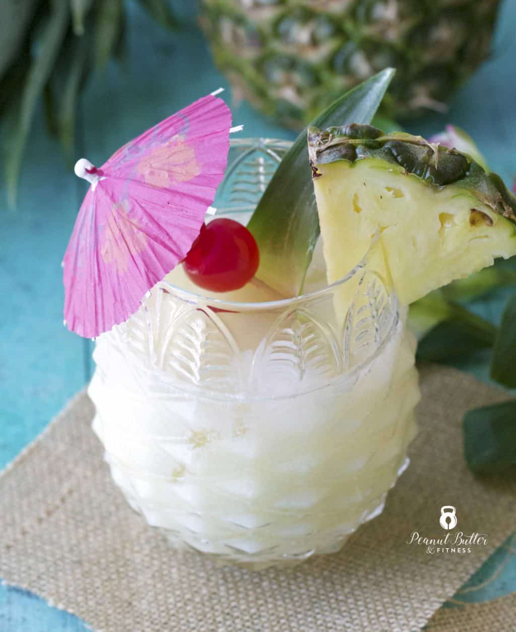 Pineapple Coconut Rum Cooler - Peanut Butter and Fitness