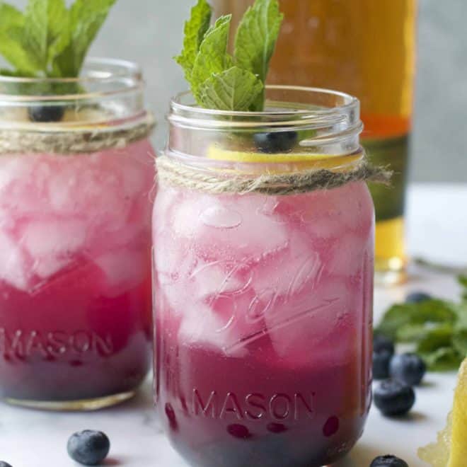 Blueberry Rye Lemonade - Peanut Butter and Fitness