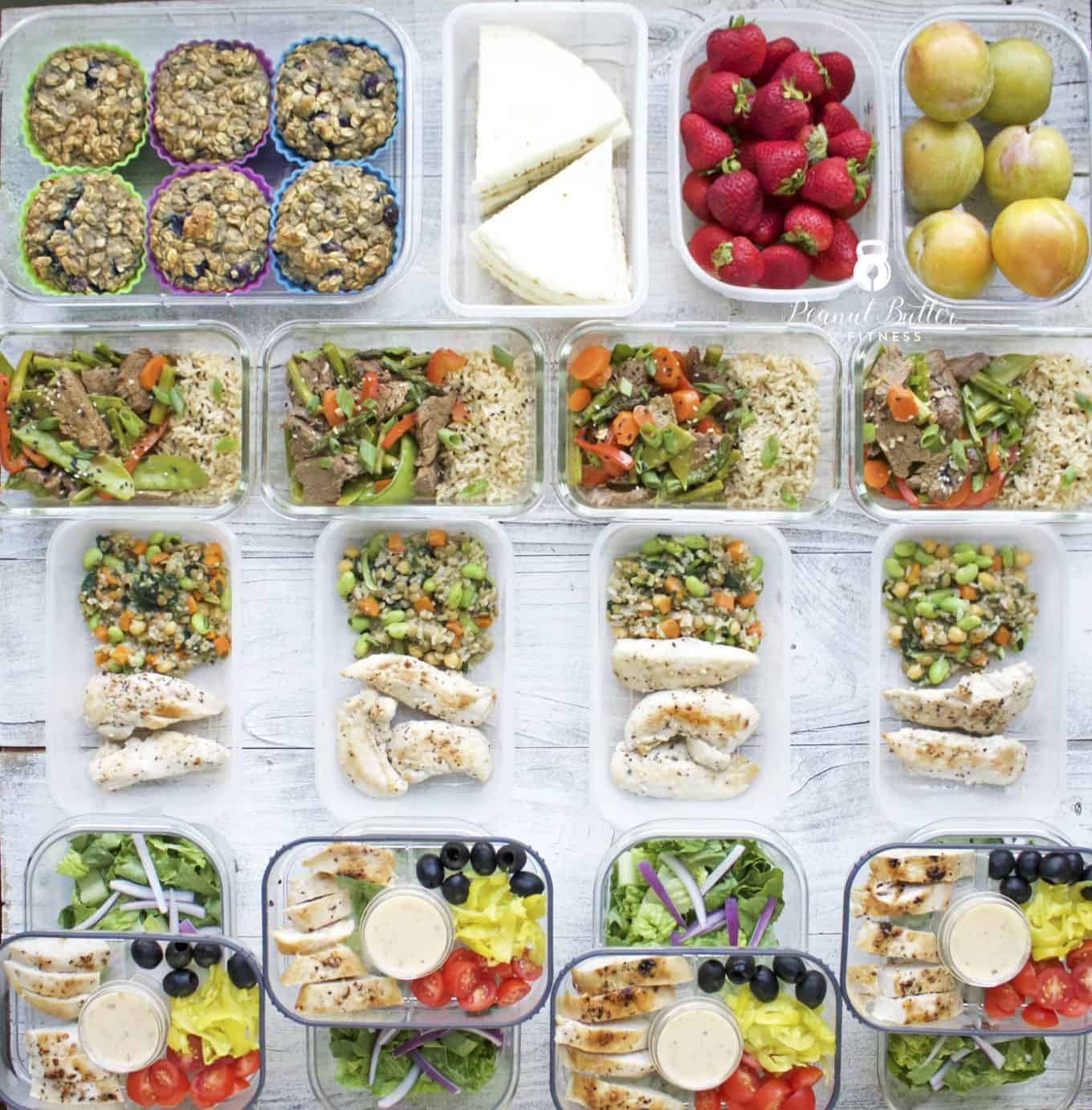 Meal Prep - Week of October 29th, 2018 - Peanut Butter and Fitness