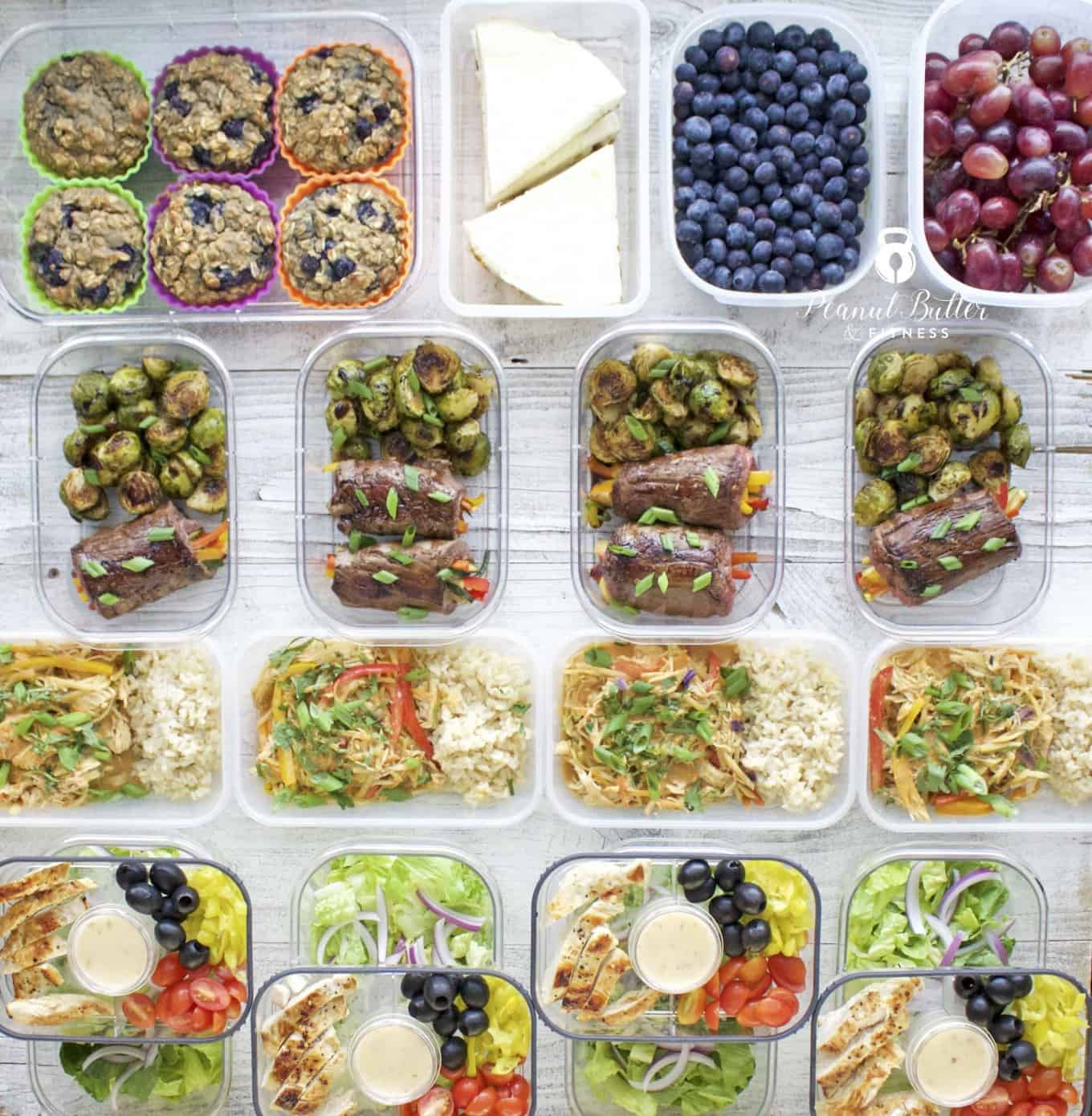 Meal Prep - Week of January 21st, 2019 - Peanut Butter and Fitness