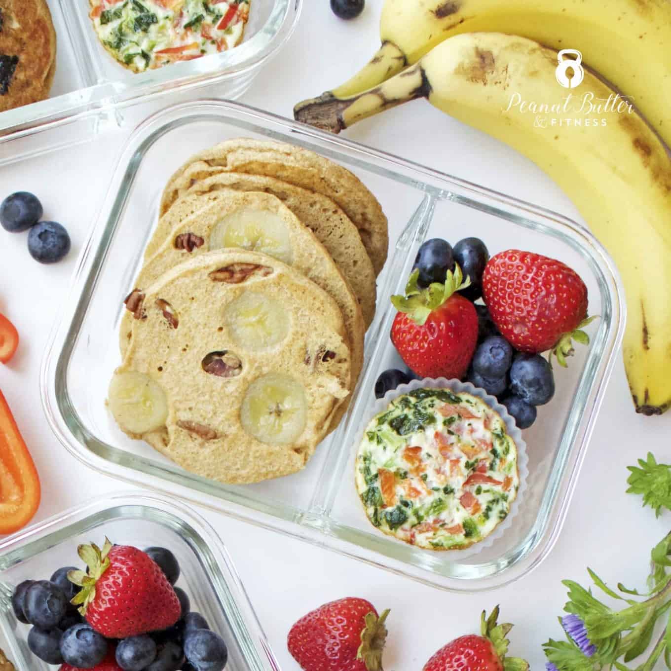 Protein Pancake Meal Prep - Peanut Butter and Fitness