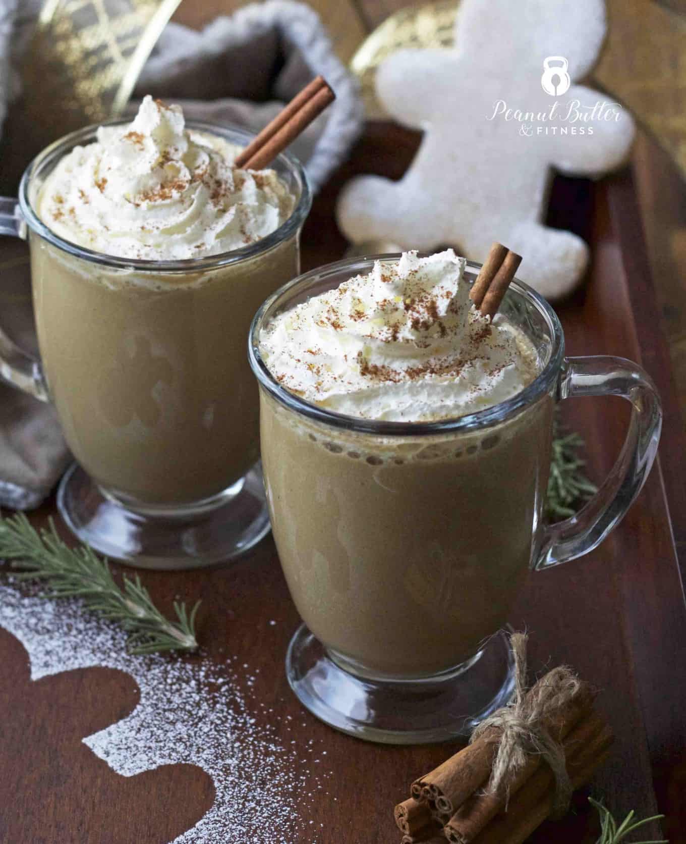 Gingerbread Protein Latte - Peanut Butter and Fitness