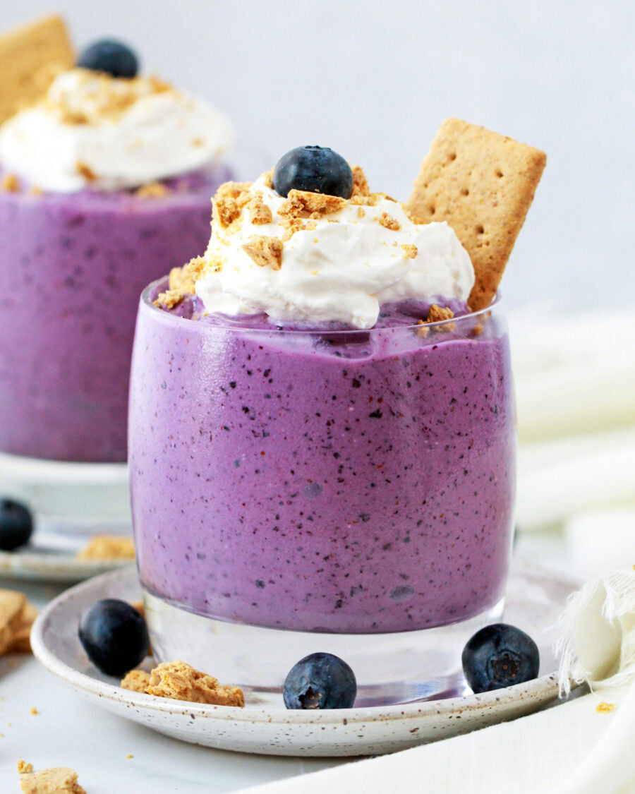 Blueberry Cheesecake Protein Shake - Peanut Butter and Fitness