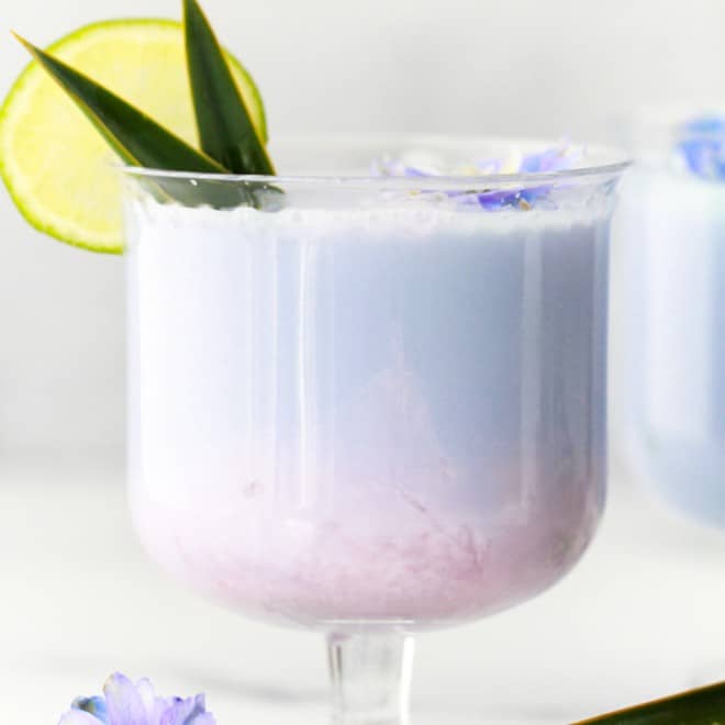 Blue Coconut Cocktail - Peanut Butter and Fitness