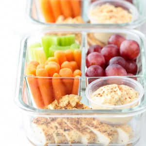 Chicken & Hummus Meal Prep Box - Peanut Butter and Fitness