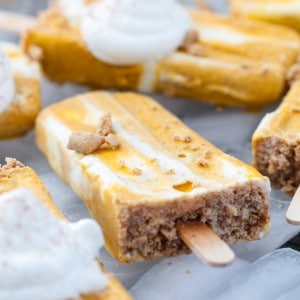 Pumpkin Pie Popsicles - Peanut Butter and Fitness