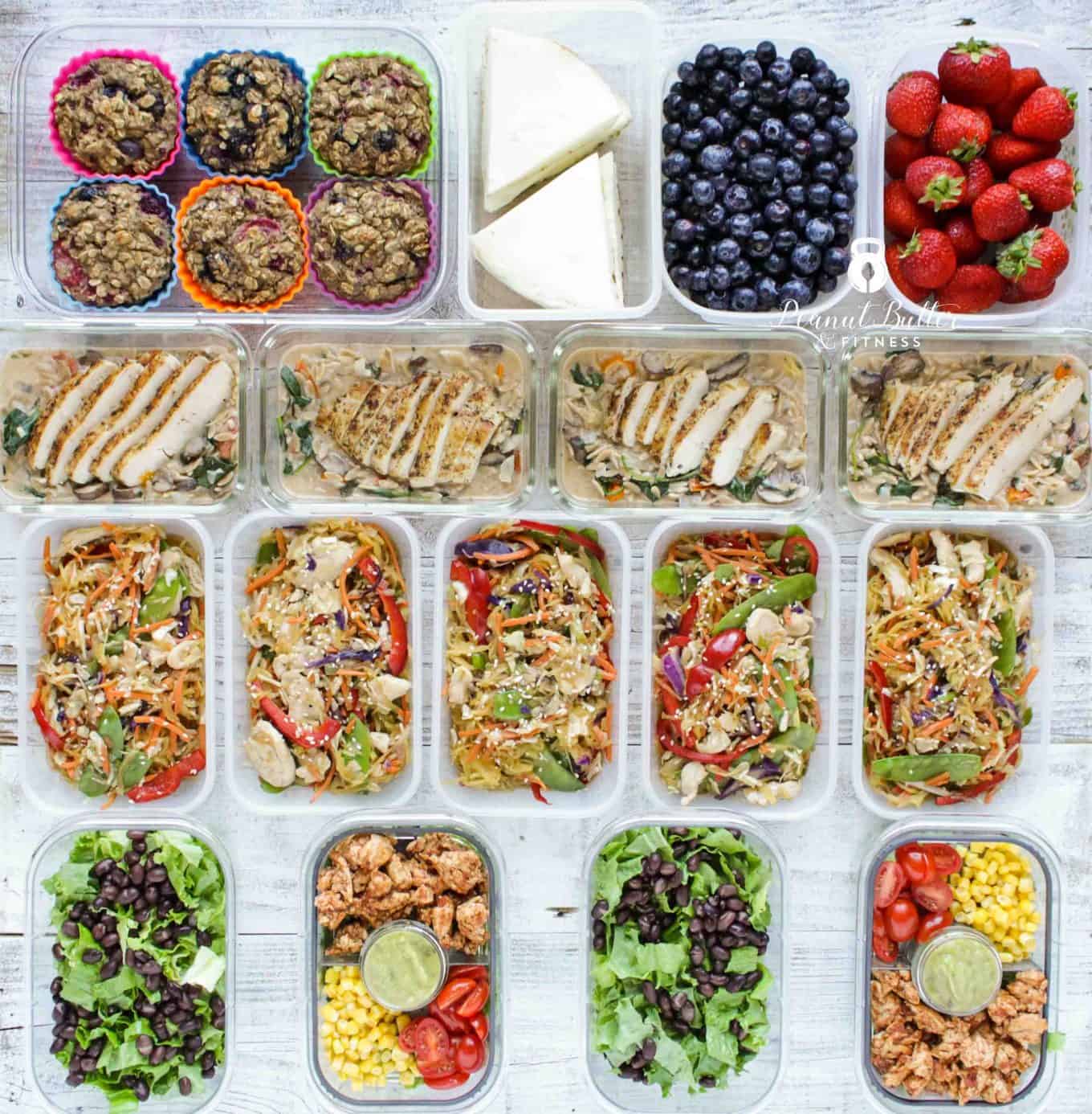 Meal Prep - Week of January 18th, 2021 - Peanut Butter and Fitness