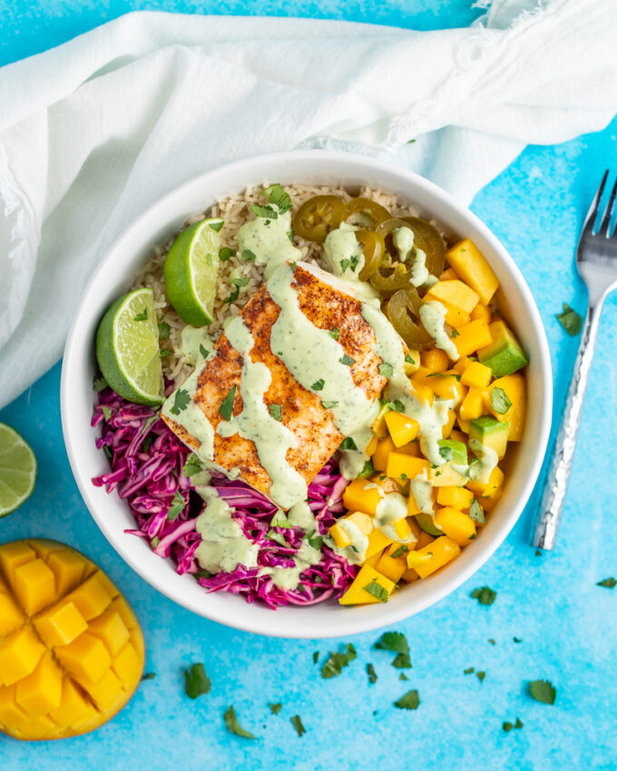 Fish Taco Bowls - Peanut Butter and Fitness