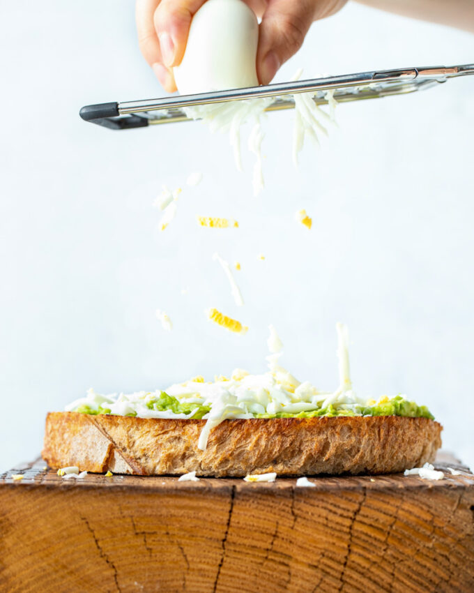 Grated Egg & Avocado Toast - Peanut Butter and Fitness