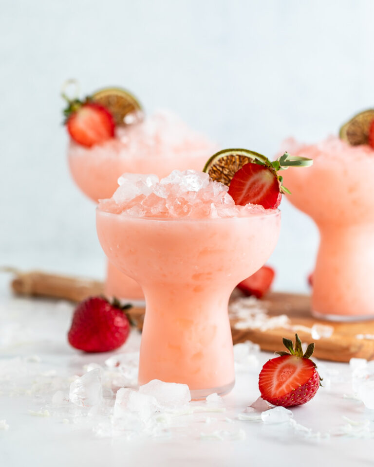 Strawberry Coconut Rum Cooler - Peanut Butter and Fitness