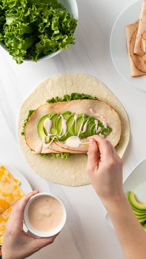 California Chicken Club Wraps - Peanut Butter and Fitness
