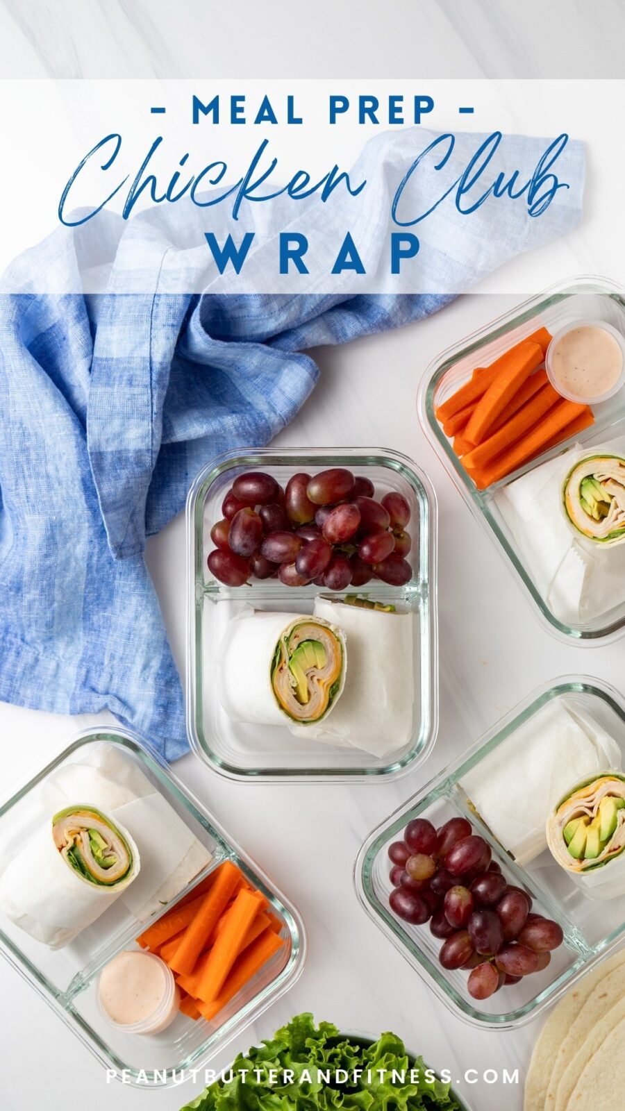 California Chicken Club Wraps - Peanut Butter and Fitness