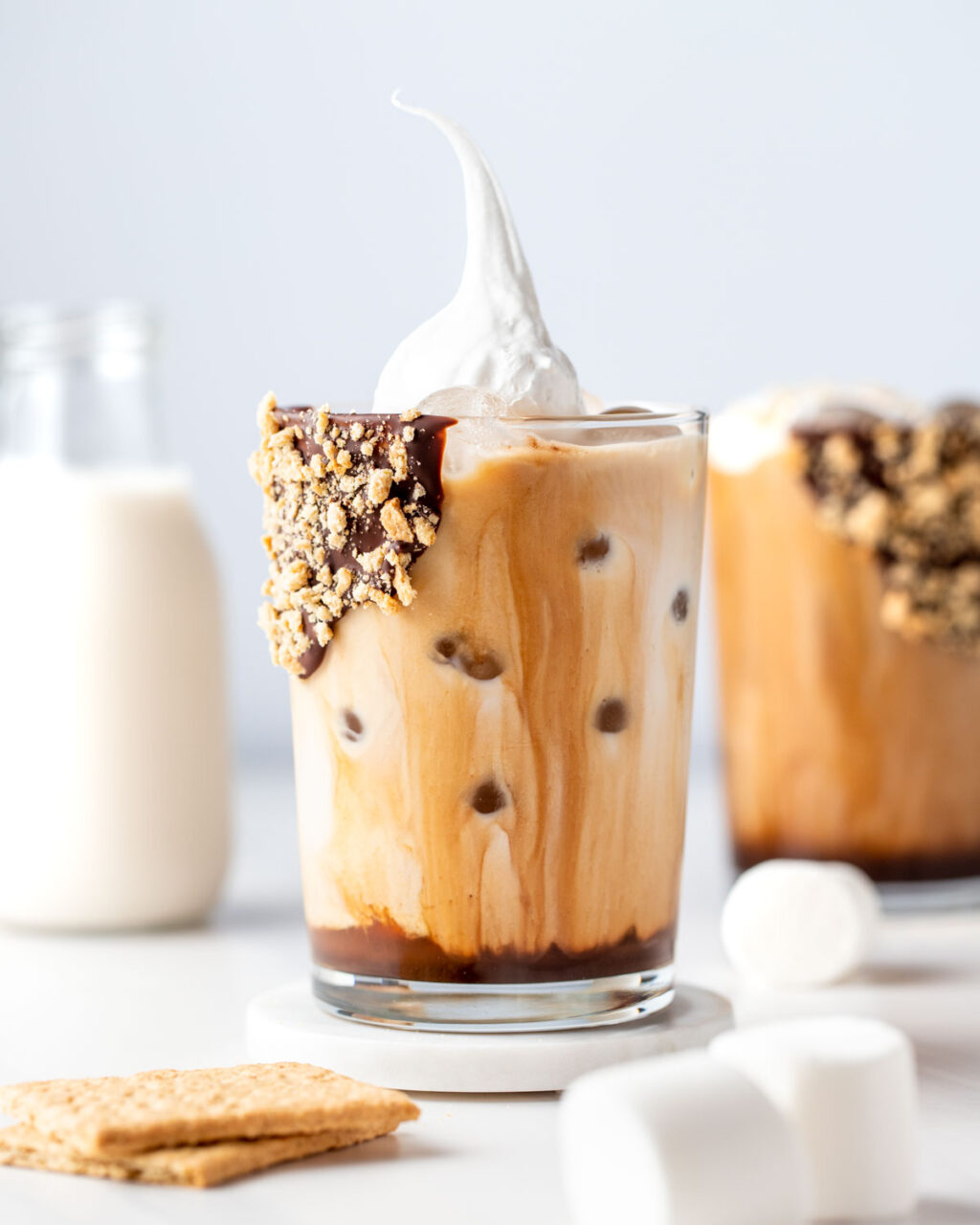 S'mores Iced Latte - Peanut Butter and Fitness