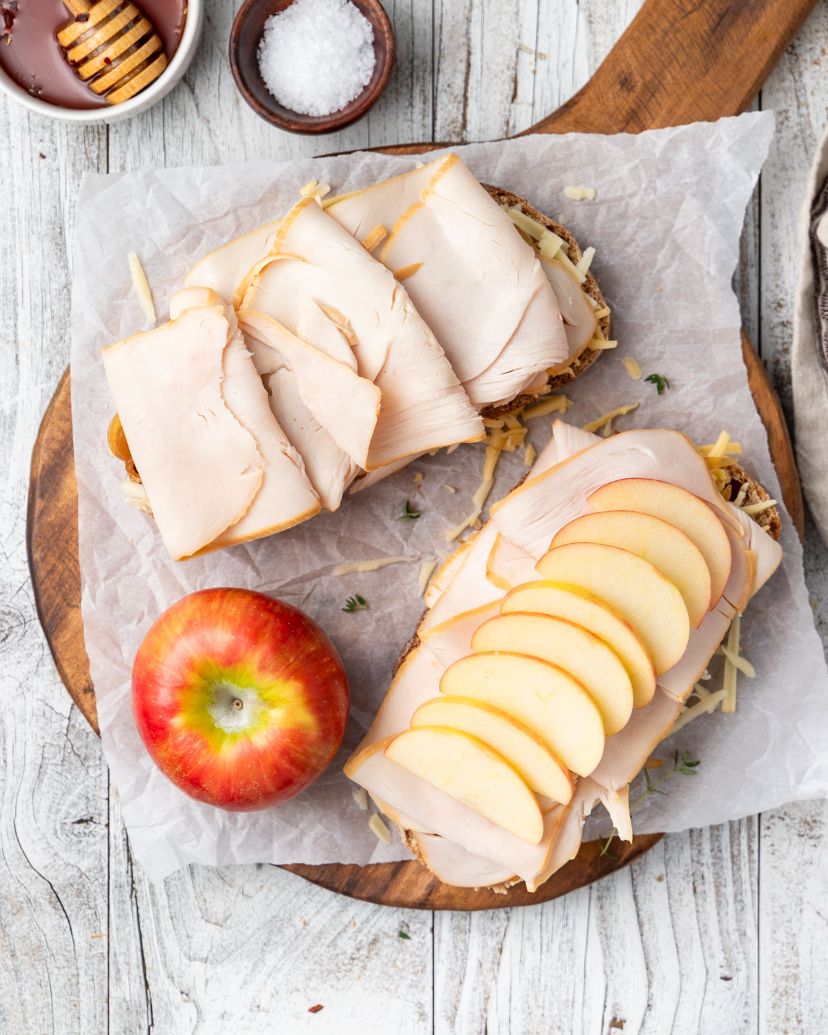 Turkey Apple Grilled Cheese Sandwich - Peanut Butter and Fitness