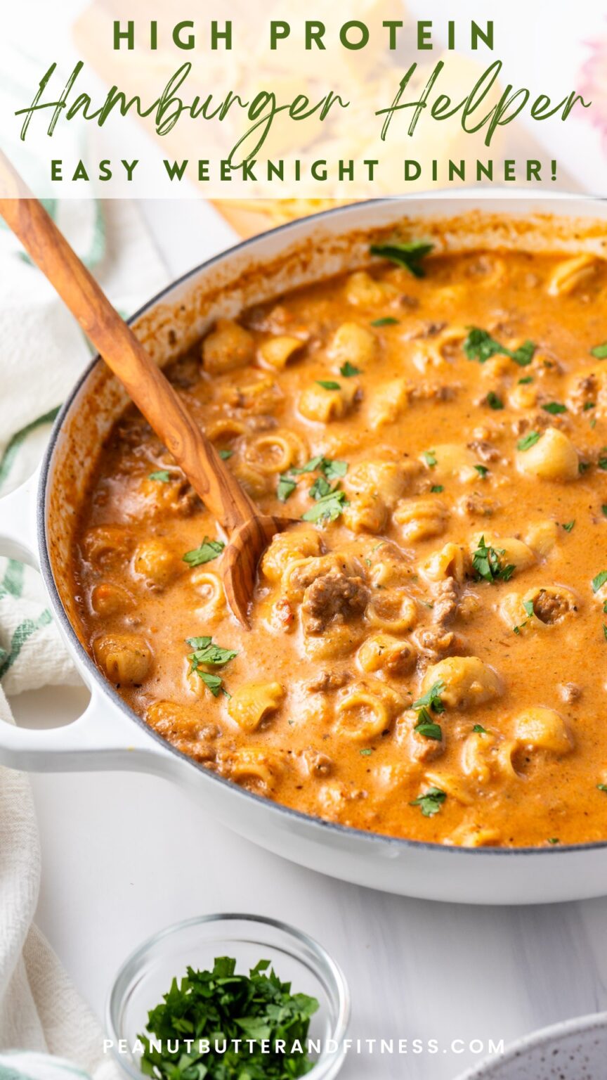 High Protein Hamburger Helper - Peanut Butter and Fitness