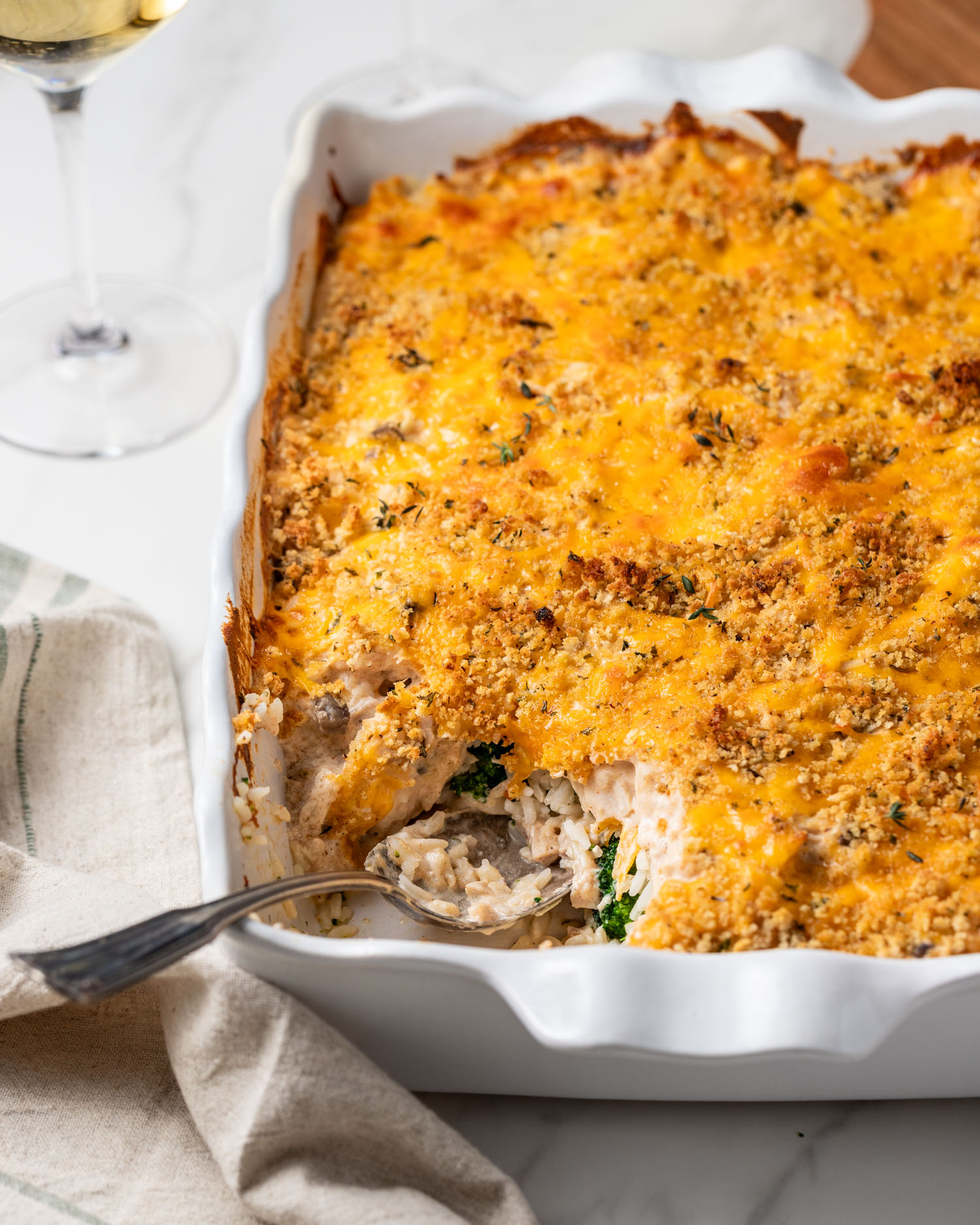 Chicken Divine Casserole - Peanut Butter and Fitness