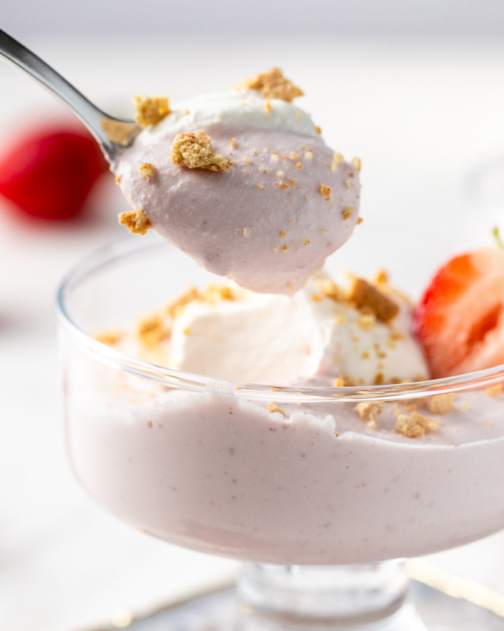 Strawberry Protein Fluff - Peanut Butter and Fitness