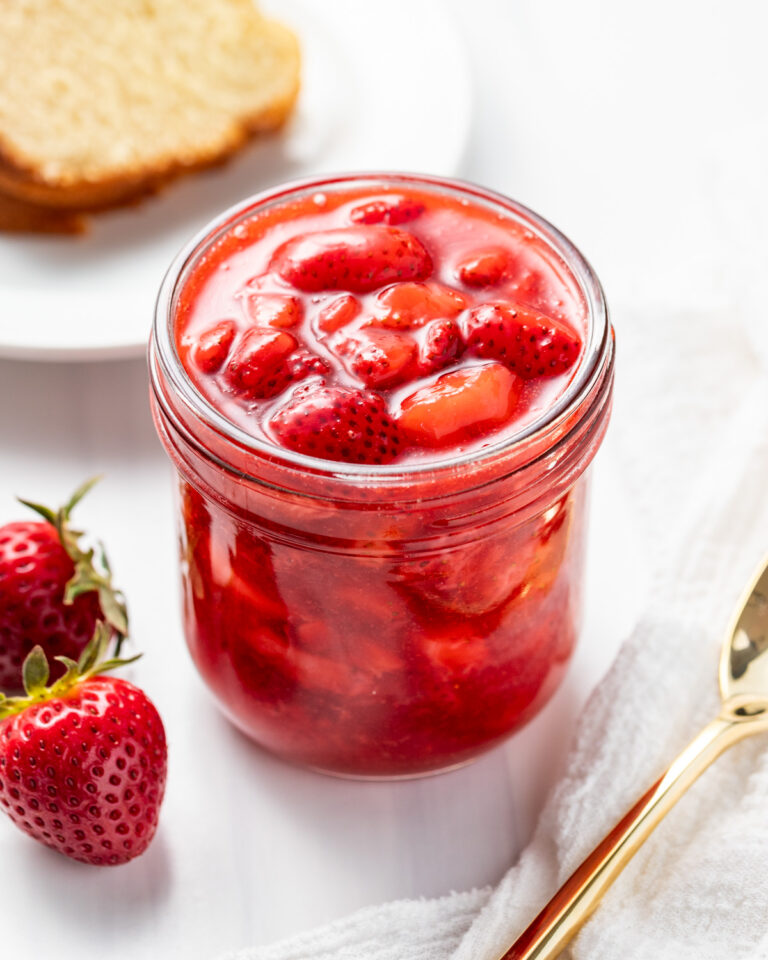 Homemade Strawberry Topping - Peanut Butter and Fitness