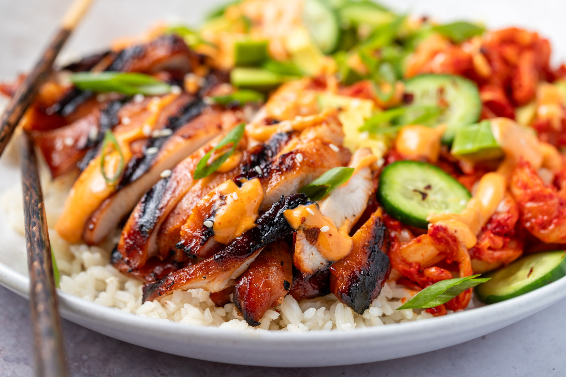 Chicken Bulgogi Bowls - Peanut Butter and Fitness