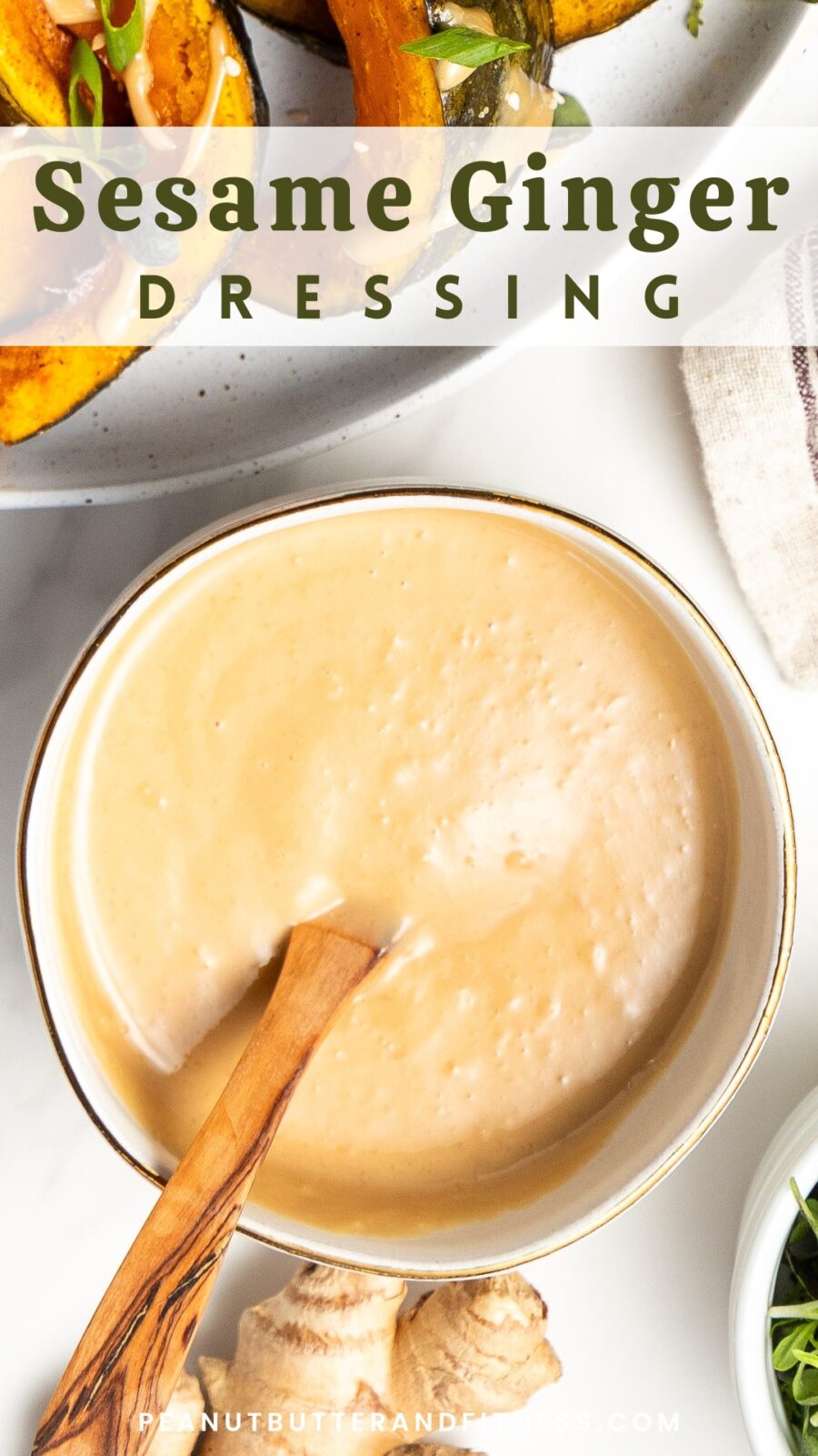 Sesame Ginger Dressing - Peanut Butter and Fitness