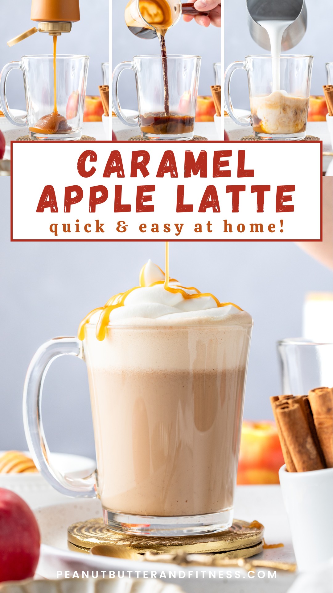 Caramel Apple Latte - Peanut Butter and Fitness