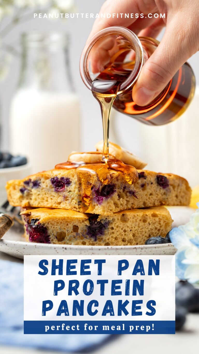 Sheet Pan Protein Pancakes - Peanut Butter and Fitness