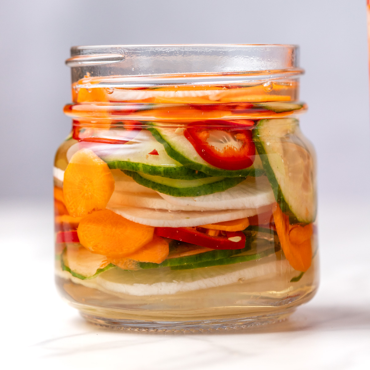 Quick Pickled Veggies - Peanut Butter and Fitness