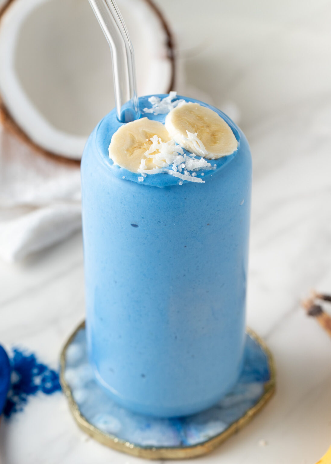 Blue Lagoon Protein Smoothie - Peanut Butter and Fitness