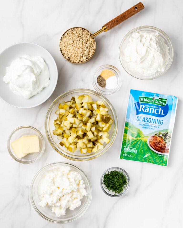Higher Protein Fried Pickle Dip - Peanut Butter and Fitness